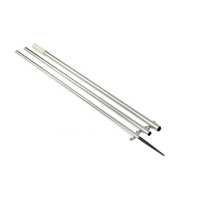 Lee's 16' MKII Bright Silver Pole with Black Spike 1-3/8" OD - for ...