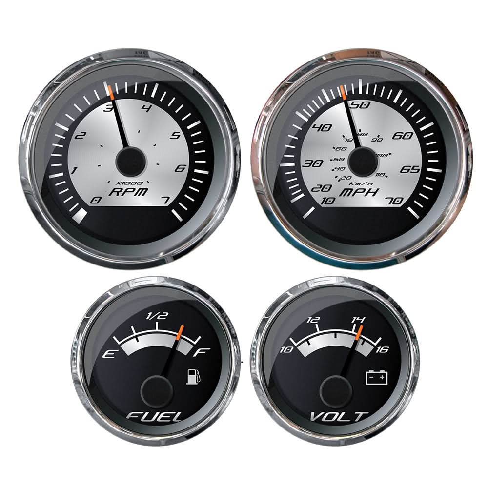 Faria Platinum Box Set Outboard Speed, Tachometer, Fuel Level ...
