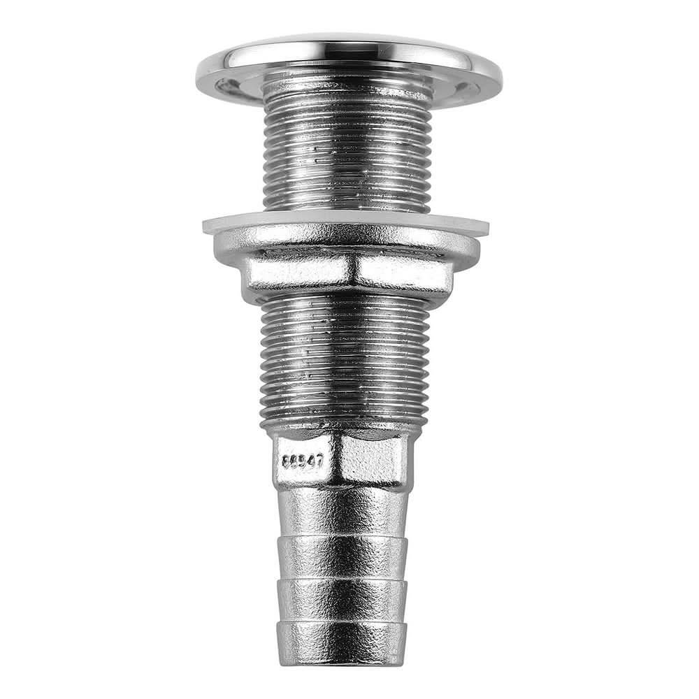 Attwood Stainless Steel Thru-Hull Standard Straight Barbed - 3/4" Inner ...