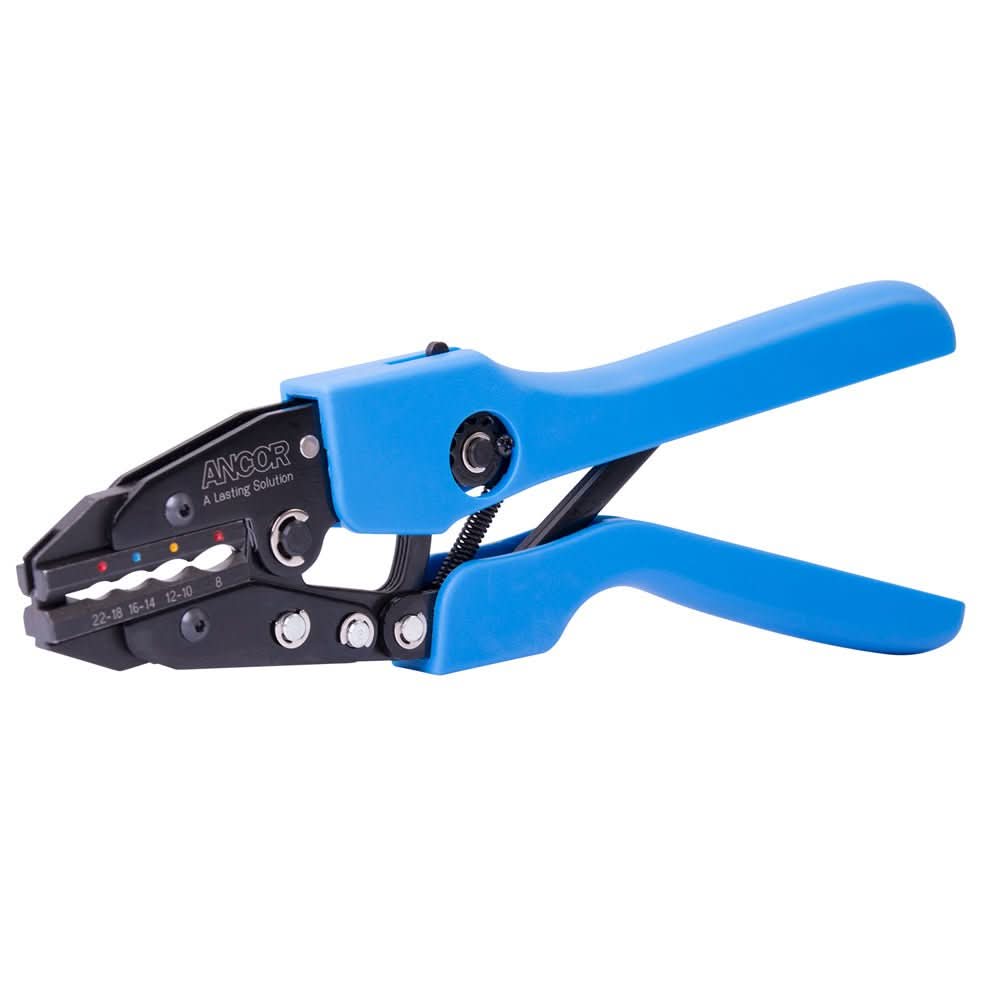 Ancor Single Crimp Ratchet Tool f/22-8 AWG Heatshrink, Vinyl & Nylon ...